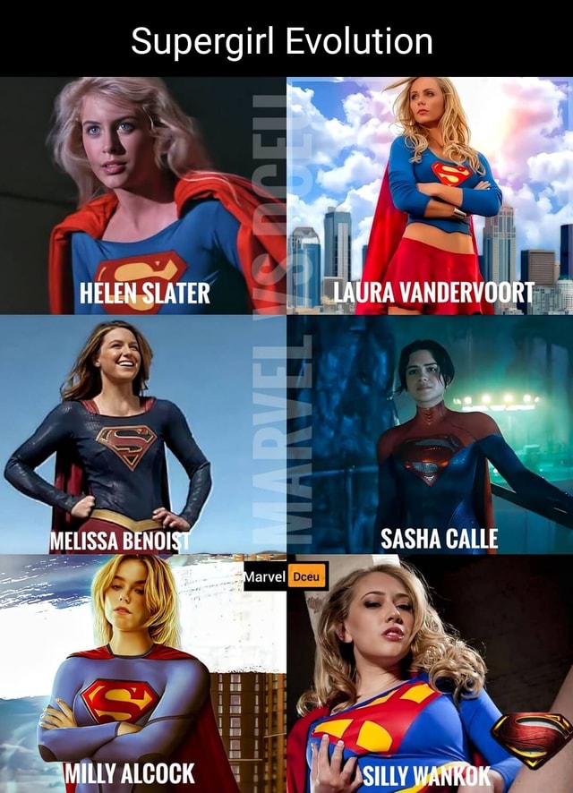 Supergirl Evolution HELEN SLATER LAURA VANDERVOORT SASHA CALLE MILLY ...