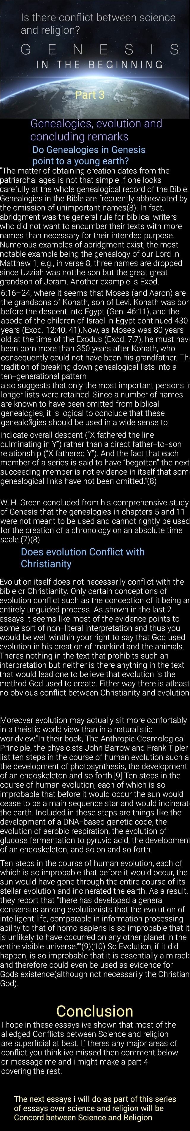 Genealogies, evolution and concluding remarks Do Genealogies in Genesis ...