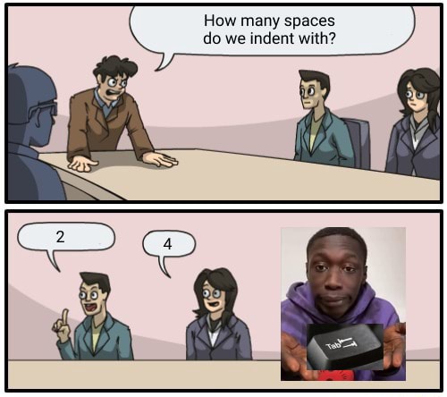 How Many Spaces Do We Indent With IFunny