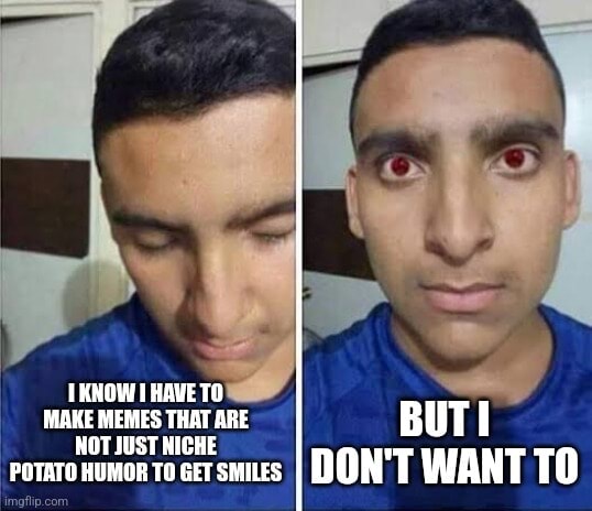 HAVE TO MARE MEMES THAT ARE BUTI WOT IJUST HIGHE POTATO HUMOR GET ...