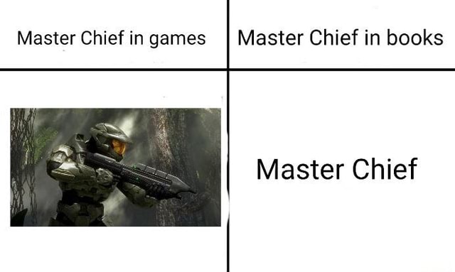 Master Chief in games I Master Chief in books Master Chief - iFunny