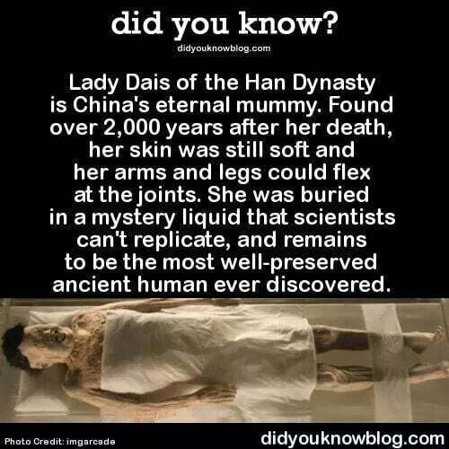 Did you know? Lady Dais of the Han Dynasty is China's eternal mummy ...