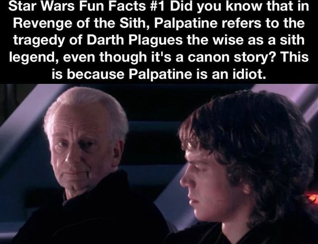 Star Wars Fun Facts #1 Did you know that in Revenge of the Sith ...