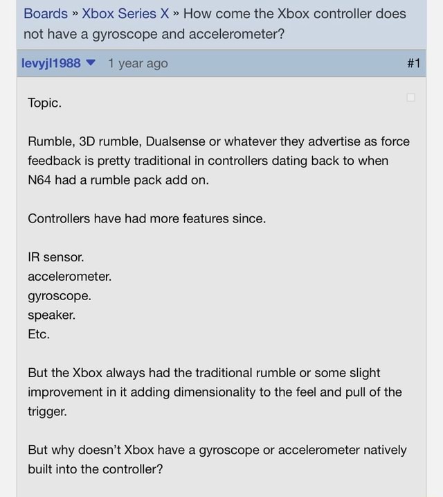 Boards " Xbox Series X " How come the Xbox controller does not have a ...
