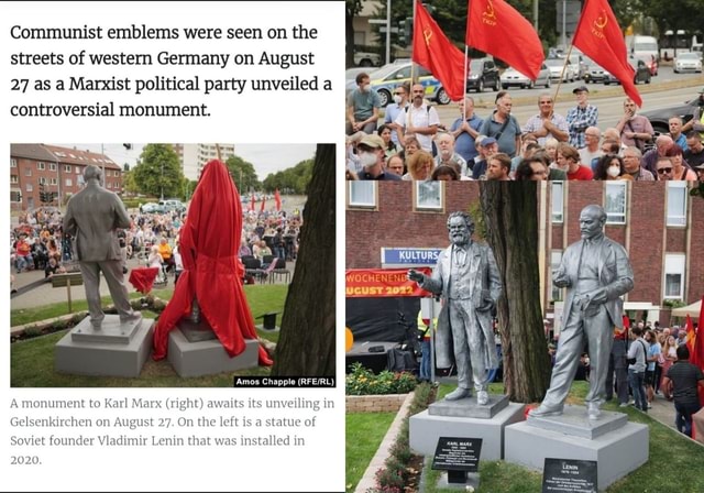 Communist emblems were seen on the streets of western Germany on August ...