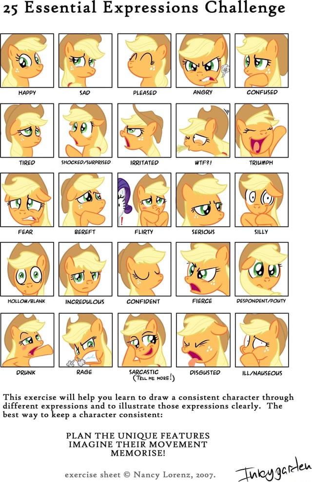 25 Essential Expressions Challenge SAD PLEASED ANGRY CONFUSED ww AS ...