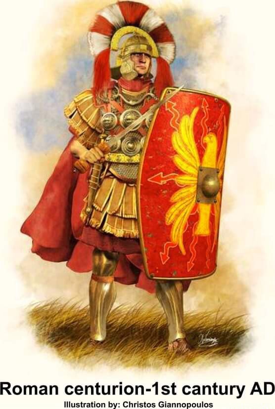 Roman centurion cantury AD Illustration by: Christos Giannopoulos - iFunny