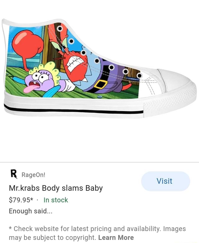 Mr.krabs Body slams Baby In stock Enough said... Visit Check website ...