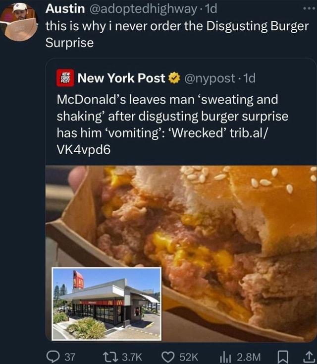 Austin @adoptedhighway id this is why i never order the Disgusting ...