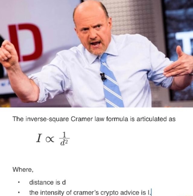 The inverse-square Cramer law formula is articulated as In Where ...