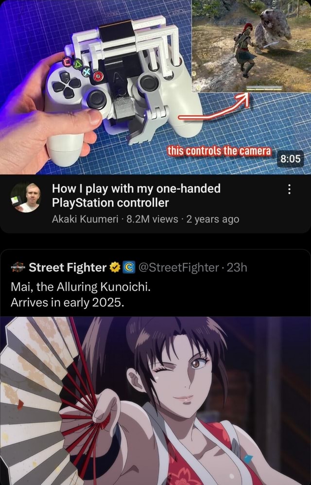 How I play with my one-handed PlayStation controller Akaki Kuumeri - 8 ...