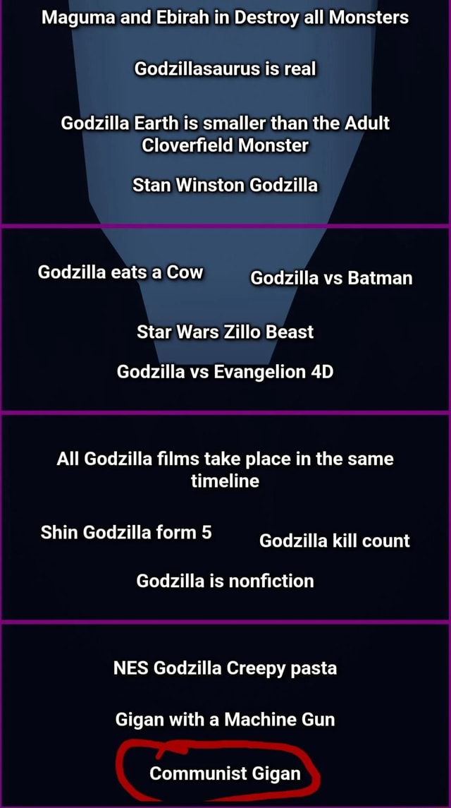 Maguma and Ebirah in Destroy all Monsters Godzillasaurus is real ...