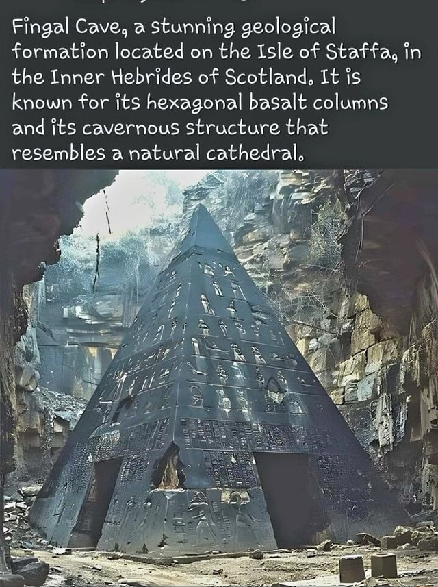 Fingal Cave, a stunning geological formation located on the Isle of ...