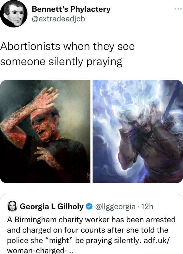 Bennett's Phylactery Abortionists when they see someone silently ...