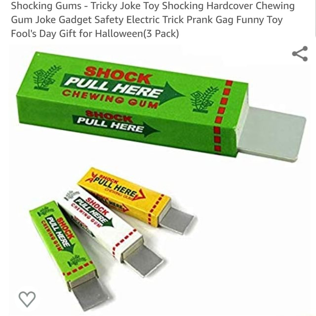 Shocking Gums - Tricky Joke Toy Shocking Hardcover Chewing Gum Joke ...