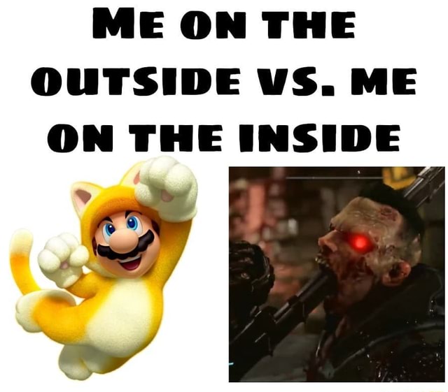 ME ON THE OUTSIDE VS. ME ON THE INSIDE - iFunny