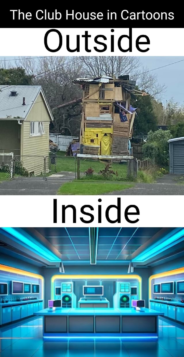 The Club House in Cartoons Inside - iFunny