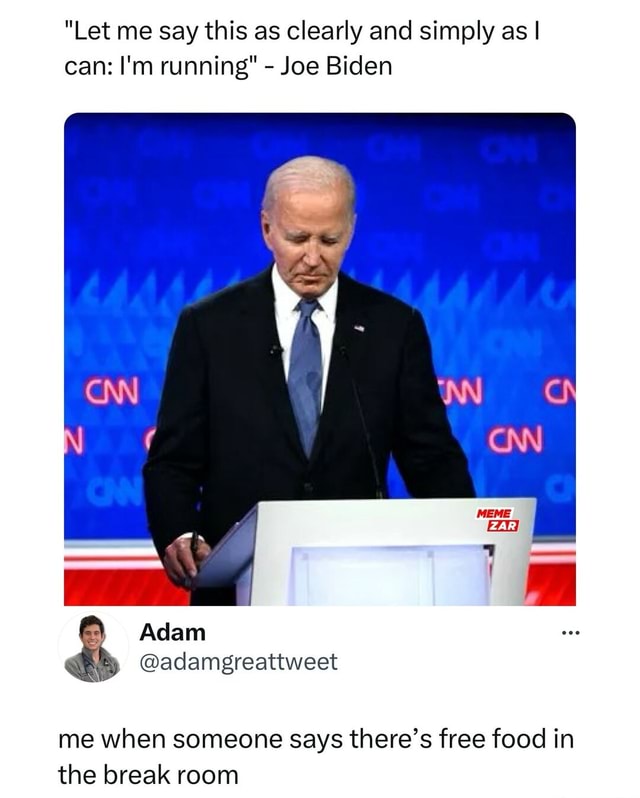 You guys are too fast with the memes 🤣 - - - #memezar #meme #joebiden # ...