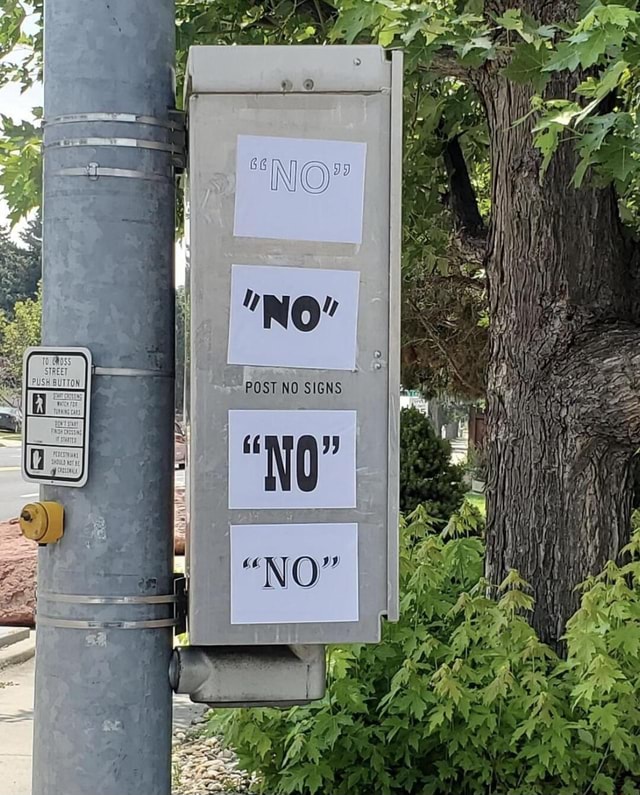 SSS POST NO SIGNS NO" - iFunny