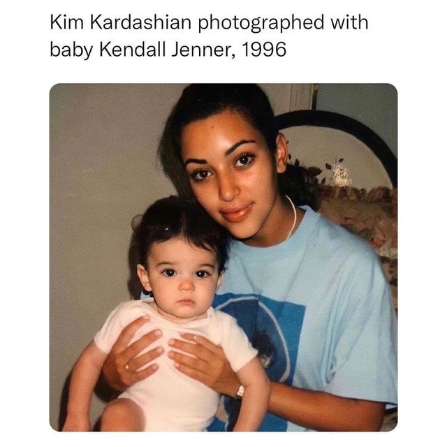 Kim Kardashian photographed with baby Kendall Jenner, 1996 - America’s ...
