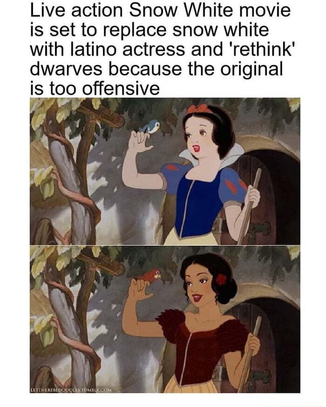 Live action Snow White movie is set to replace snow white with latino ...