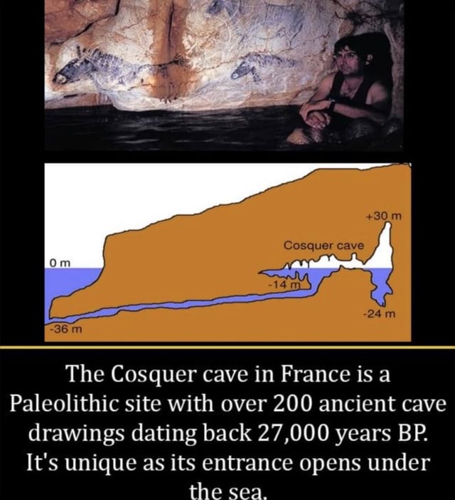 Cosquer cave The Cosquer cave in France is a Paleolithic site with over ...