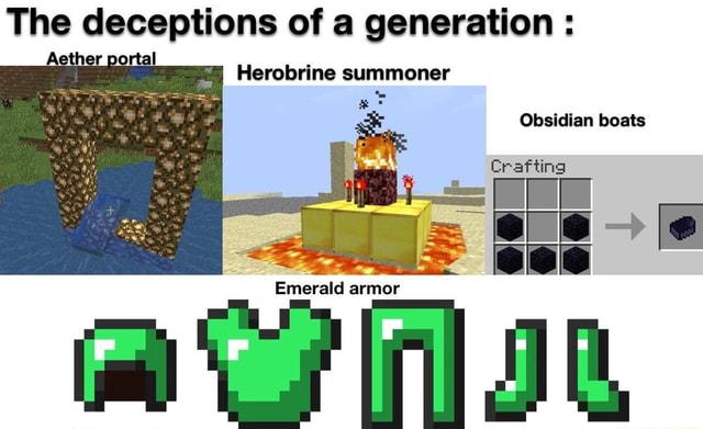 The deceptions of a generation : Aether portal Herobrine summoner ...