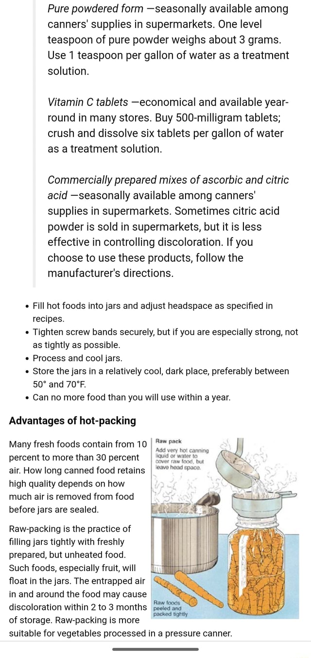 Pure powdered form -seasonally available among canners' supplies in ...