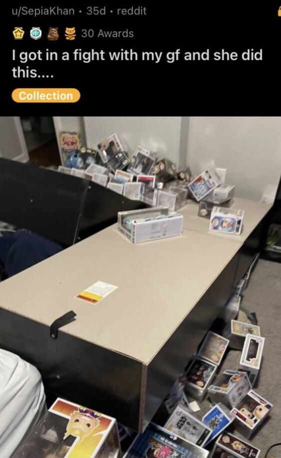 Reddit @ 30 Awards I got in a fight with my gf and she did this ...