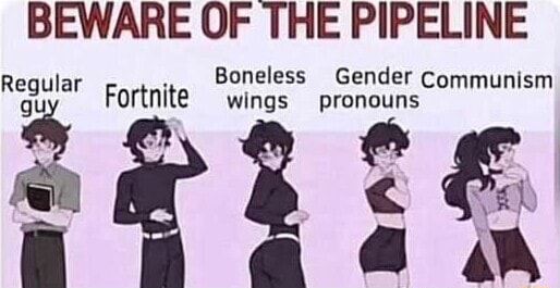 BEWARE OF THE PIPELINE Boneless Gender Communism Fortnite wings ...