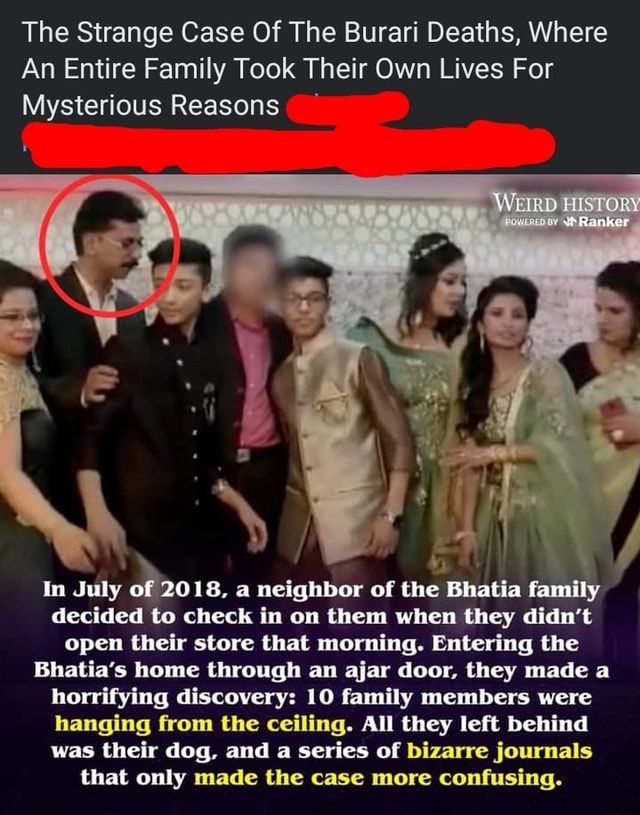 The Strange Case Of The Burari Deaths, Where An Entire Family Took ...