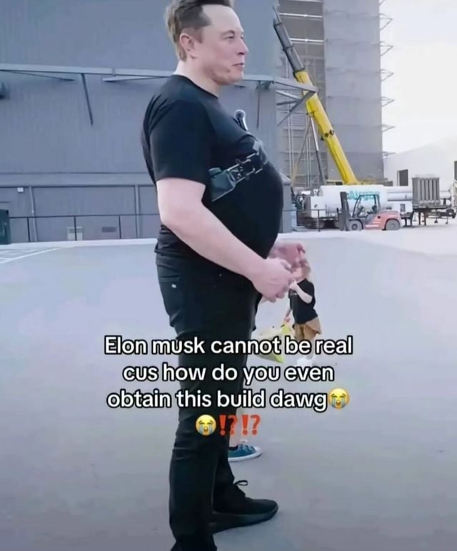 Ur Elon musk cannot he real cus how do you even obtain this build dawg ...