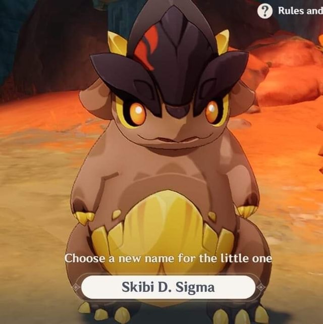 Rules and Choose a new name for the little one Skibi D. Sigma - iFunny