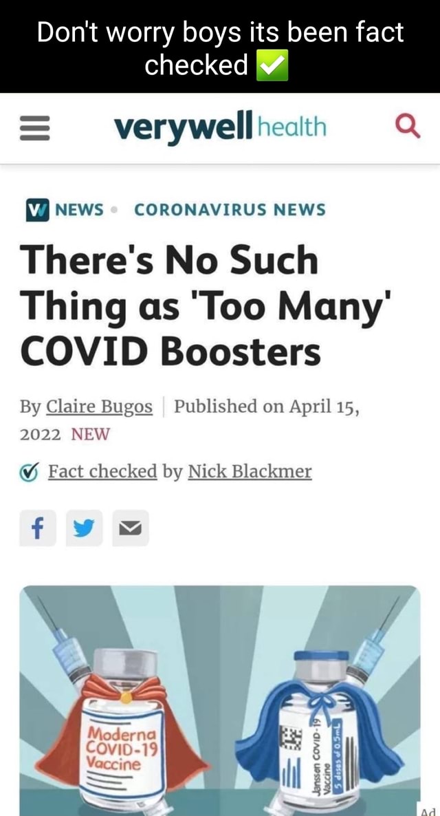 Don't worry boys its been fact checked = verywell QQ NEWs CORONAVIRUS ...