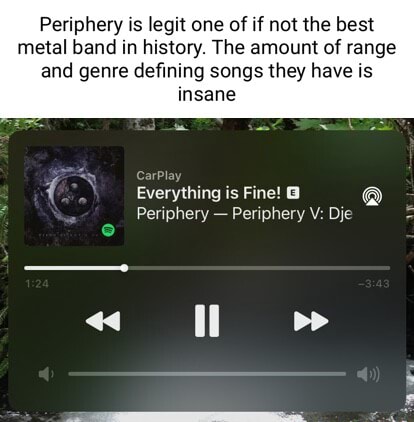 Periphery is legit one of if not the best metal band in history. The ...