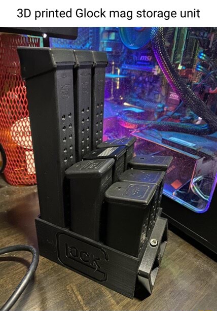 Printed Glock mag storage unit - iFunny