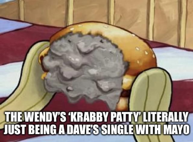 THE WENDY'S 'KRABBY PATTY' LITERALLY JUST BEING ADAVE'S SINGLE WITH ...