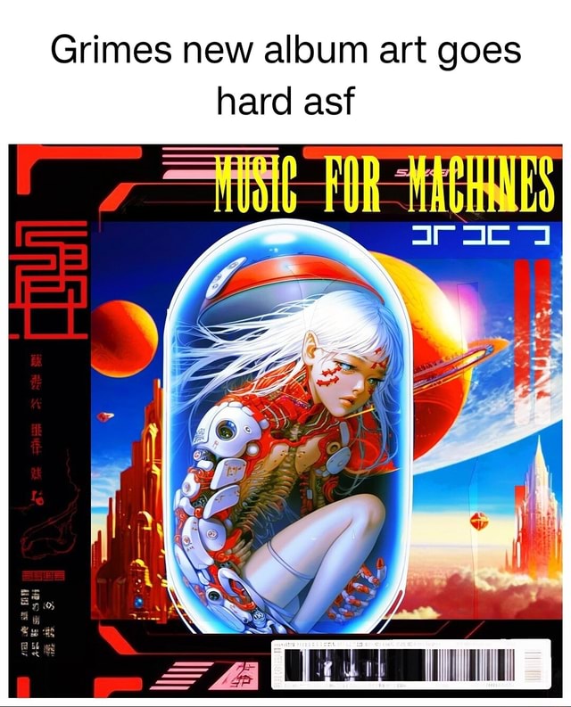 Grimes new album art goes hard asf - iFunny