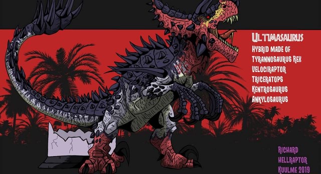 ULTIMASAURUS HYBRID MADE OF TYRANNOSAURUS REX TOR TRICERATOPS ...