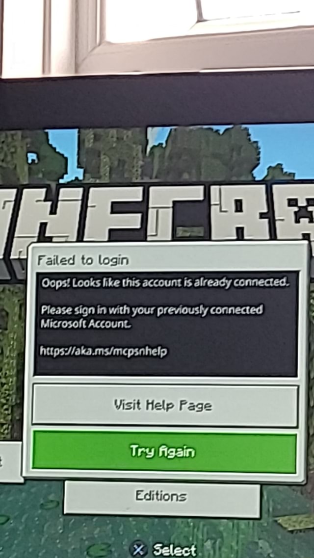 Failed to login Oops! Looks like this account is alreacy connected ...