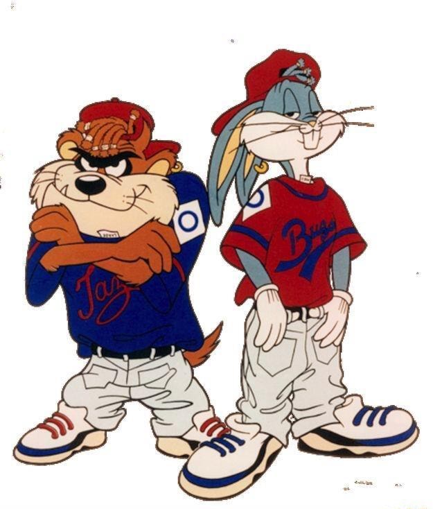 Never forget backwards clothes hip hop Looney Tunes - iFunny