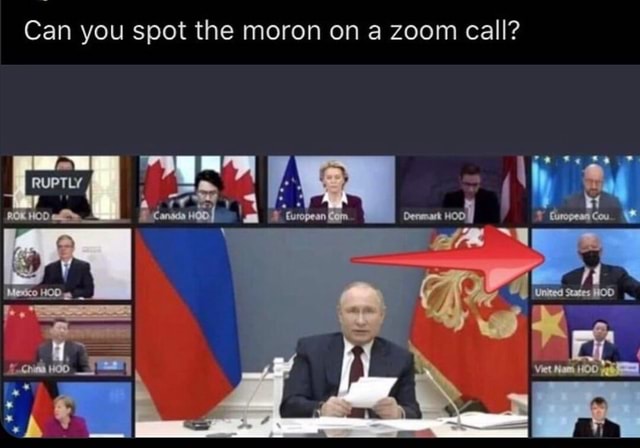 Can you spot the moron on a zoom call? UPTLY - America’s best pics and ...