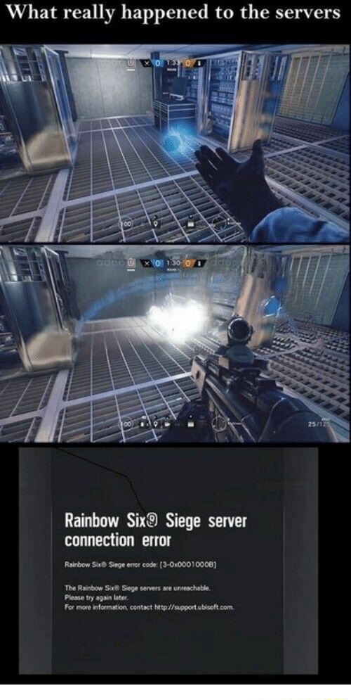 Random siege dump - What really happened to the servers Rainbow Siege ...