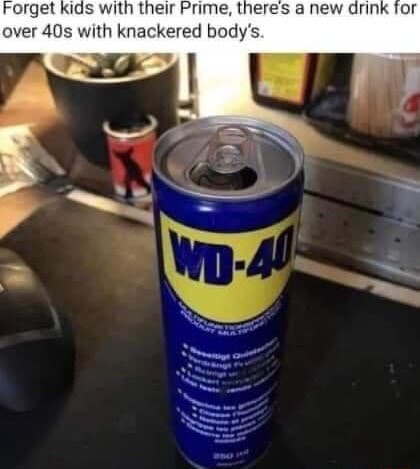 Forget kids with their Prime, theres new drink for over with knackered ...