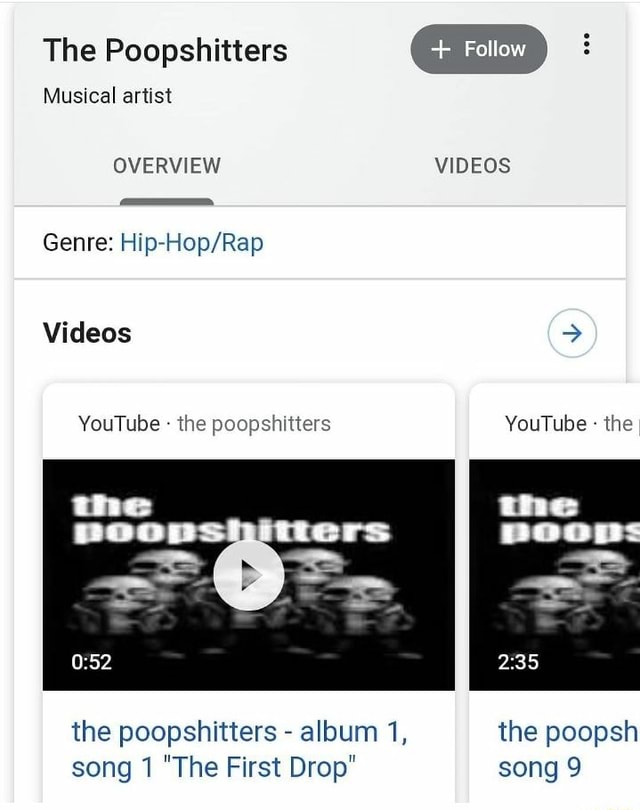 The Poopshitters OVERVIEW VIDEOS Genre: Hip-Hop/Rap Videos the ...