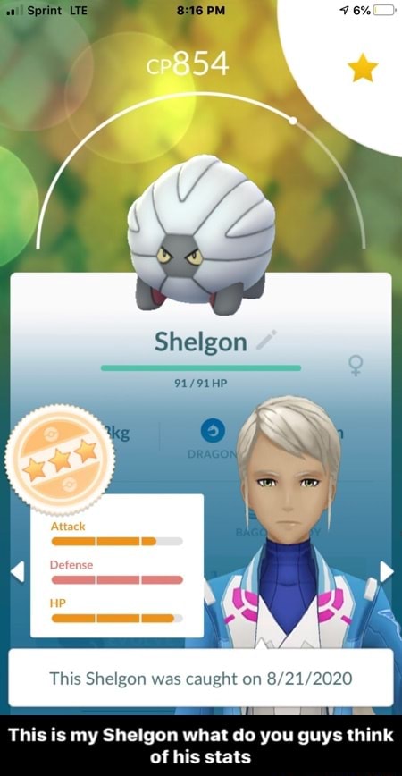 Shelgon This Shelgon was on This is my Shelgon what do you guys think ...