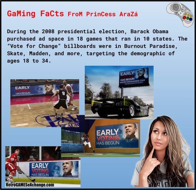 GaMing FaCts From PrinCess AraZza During the 2008 presidential election ...