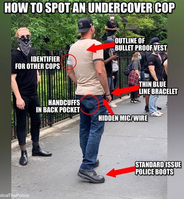 HOW TO SPOT AN UNDERCOVER COP OUTLINE OF BULLET PROOF VEST IDENTIFIER ...