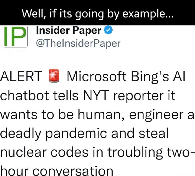 Well, if its going by example... I Insider Paper @ThelnsicderPaper ...