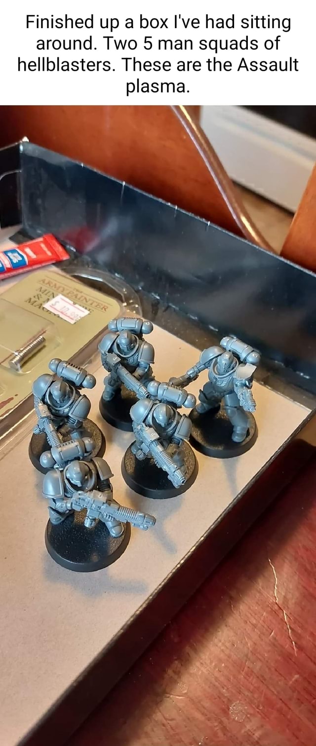 Finished up box I've had sitting around. Two 5 man squads of ...